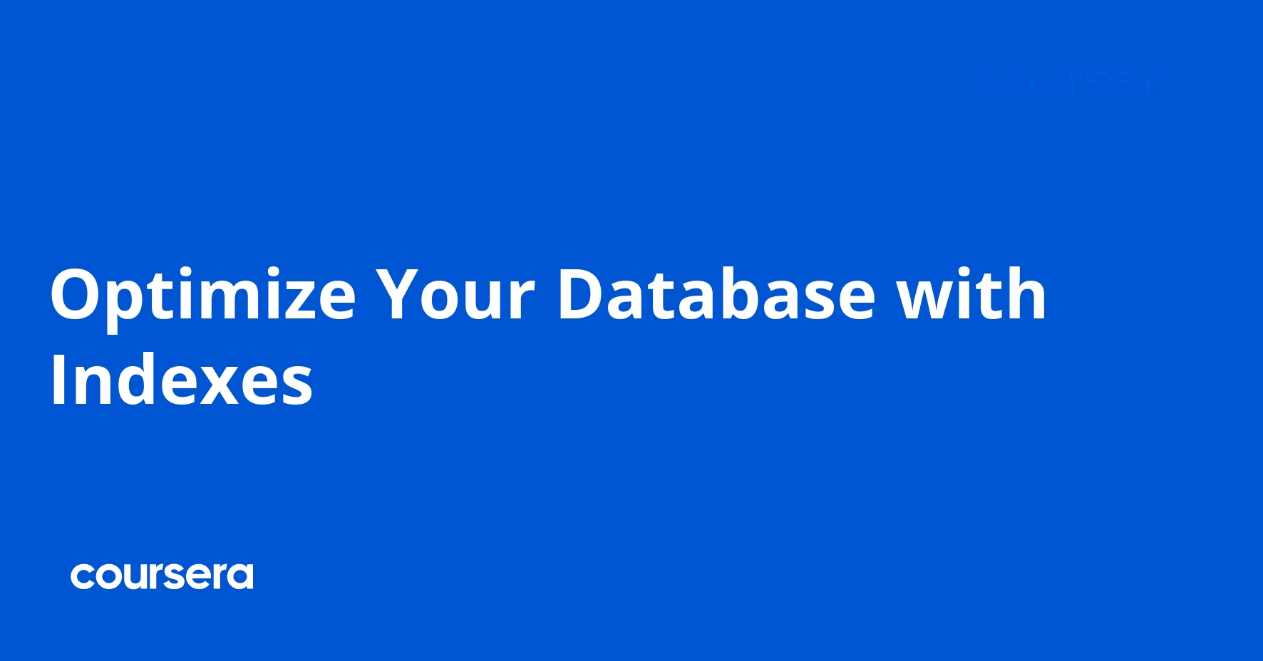 Optimize Your Database with Indexes