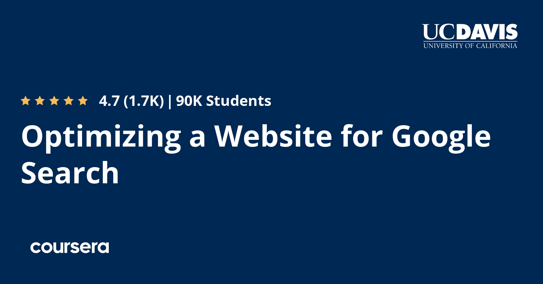 Optimizing a Website for Google Search | Coursera