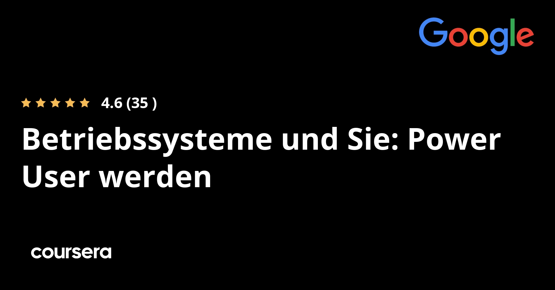 Betriebssysteme und Sie: Power User werden | Coursera