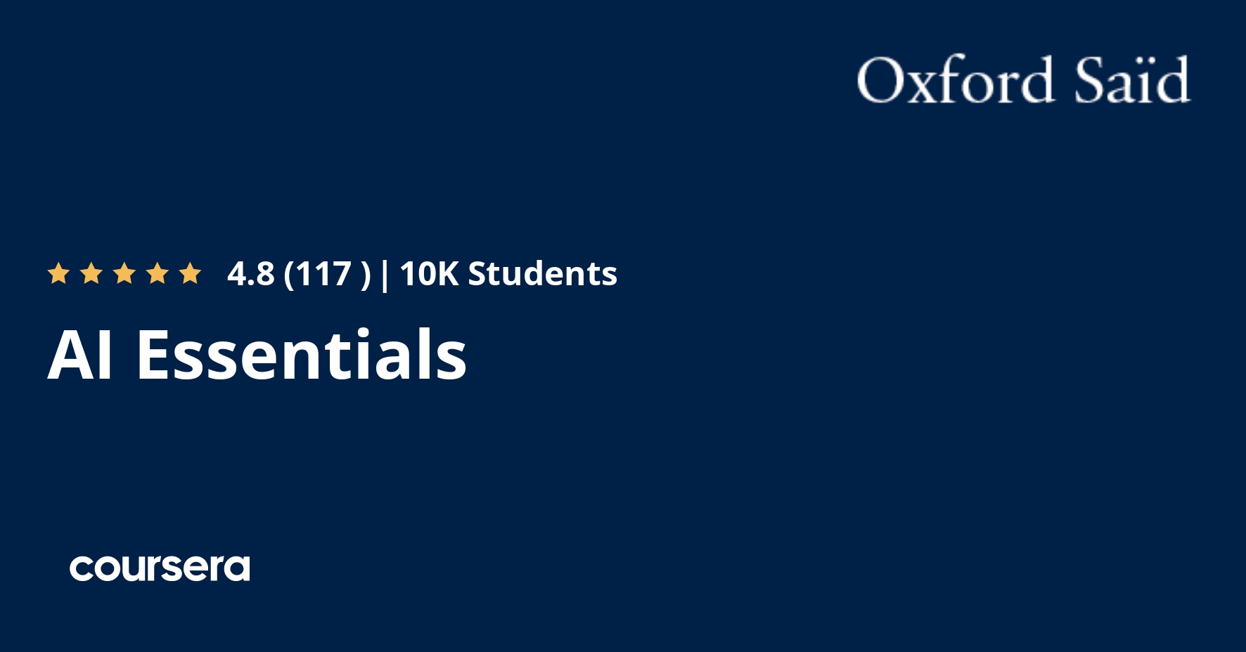 AI Essentials | Coursera
