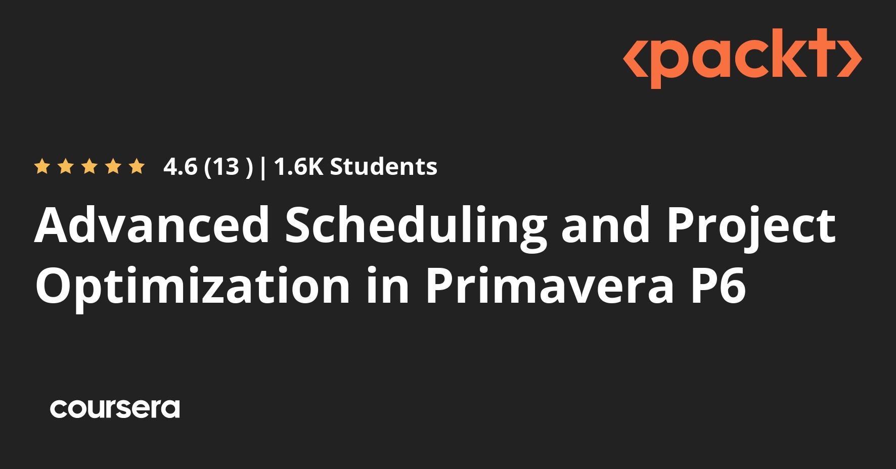 Advanced Scheduling and Project Optimization in Primavera P6 | Coursera