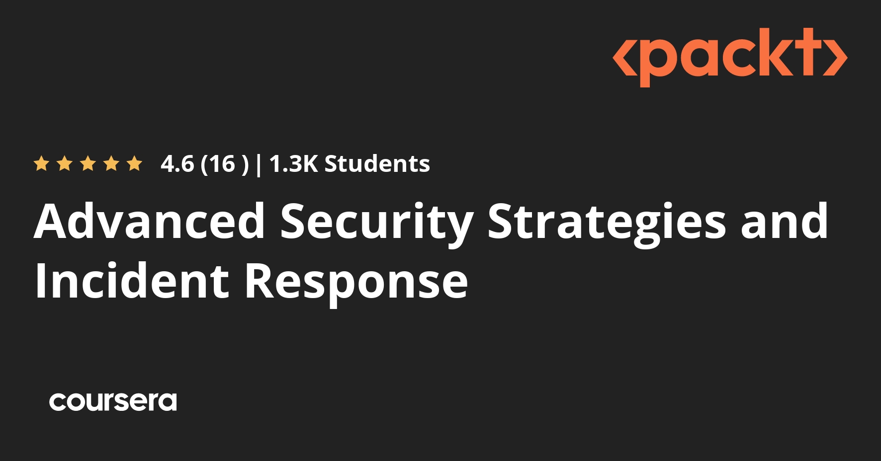 Advanced Security Strategies and Incident Response | Coursera
