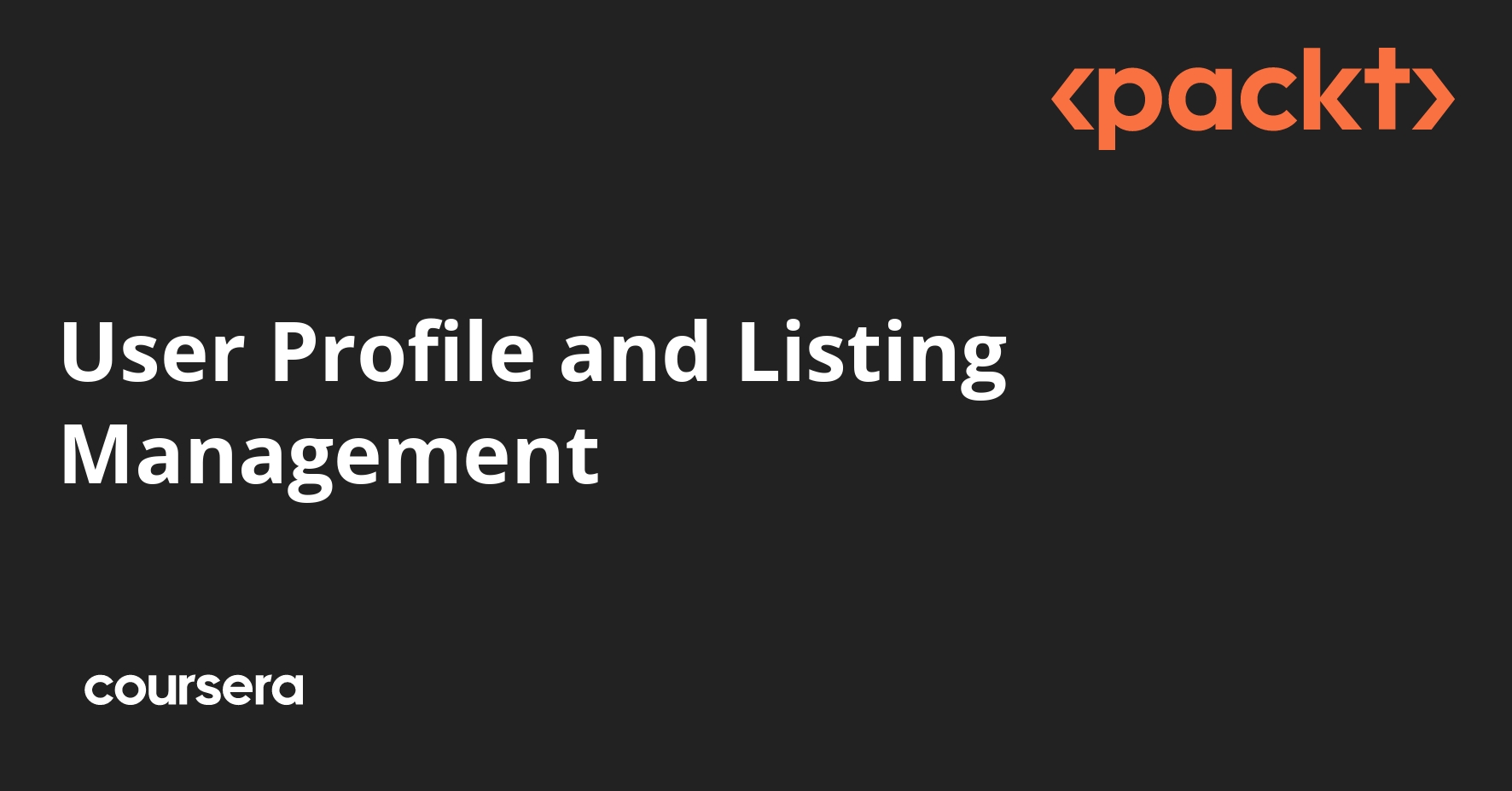 User Profile and Listing Management | Coursera