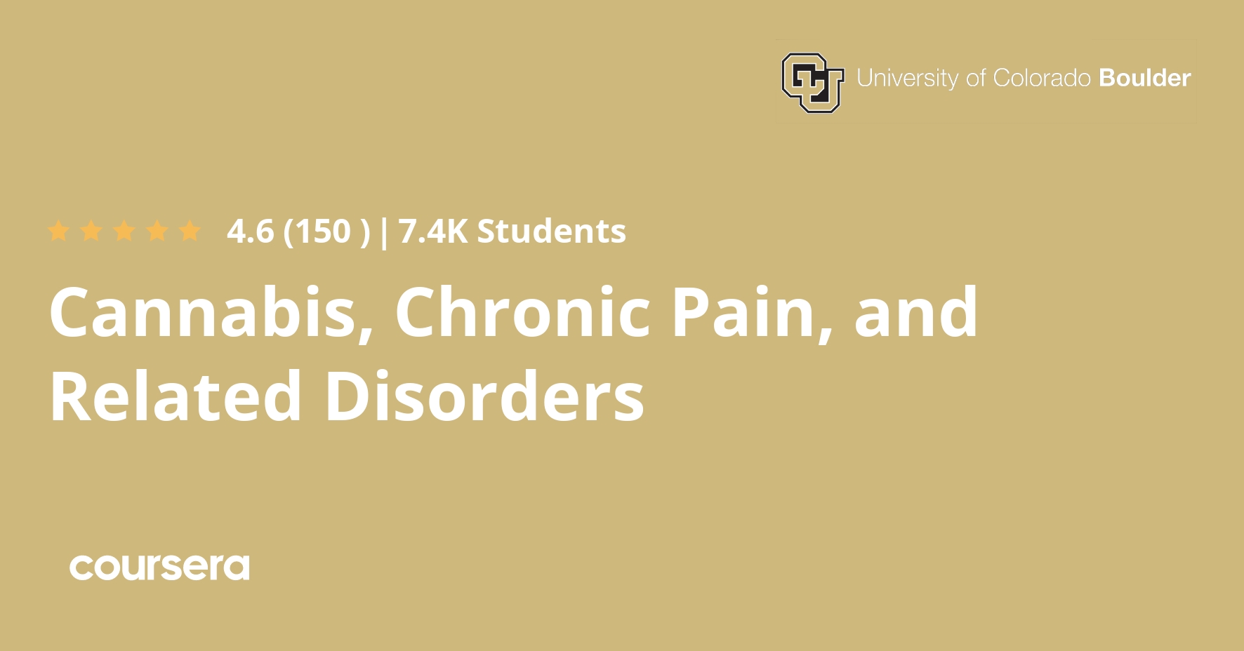 Cannabis, Chronic Pain, and Related Disorders | Coursera