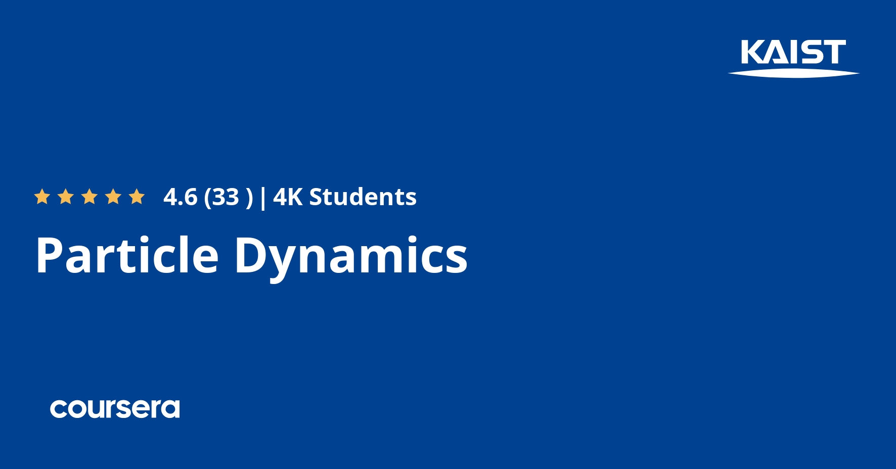 Particle Dynamics | Coursera