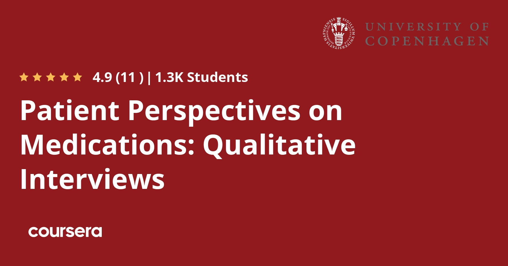 Patient Perspectives on Medications: Qualitative Interviews | Coursera