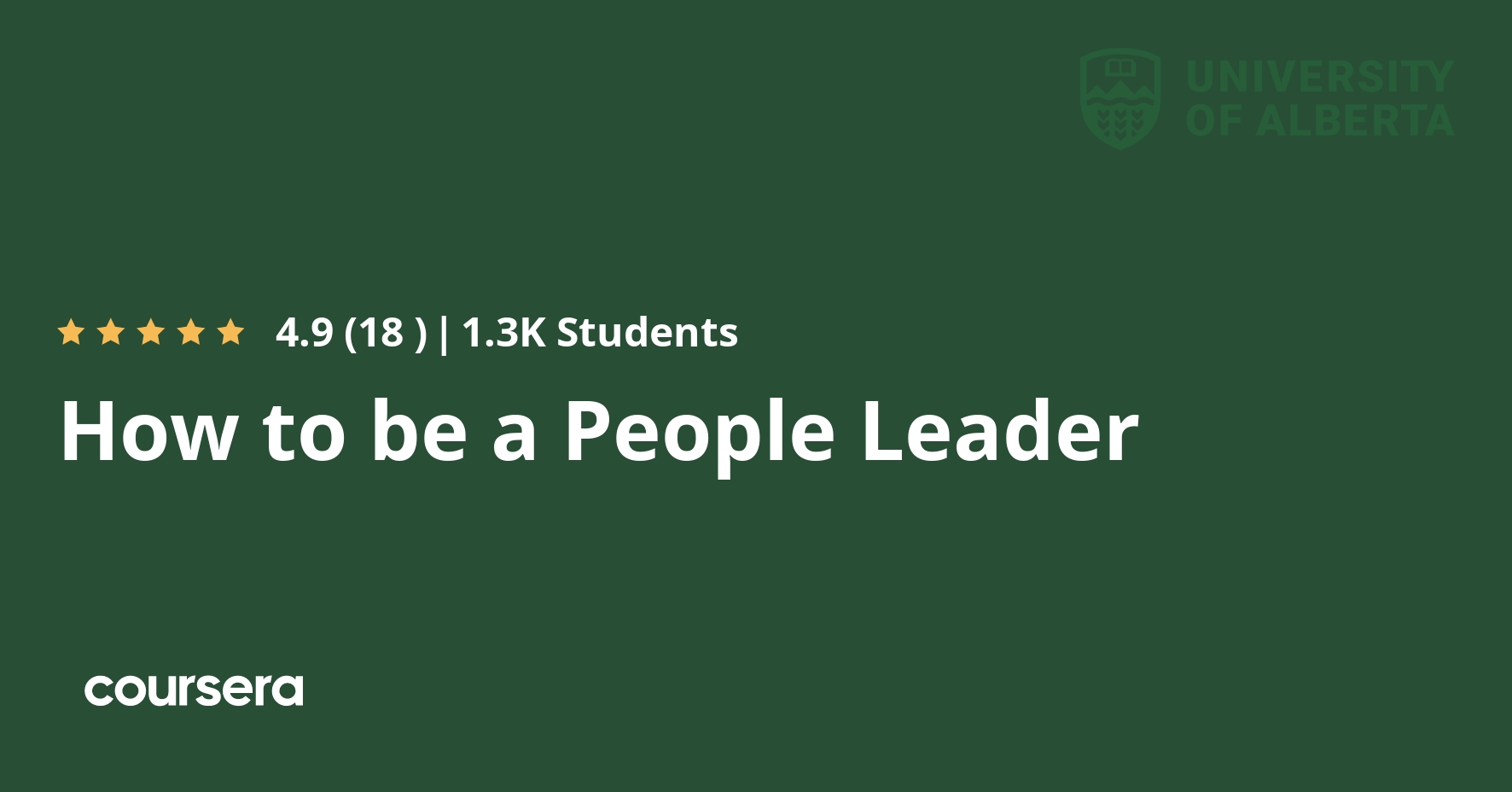 How to be a People Leader | Coursera