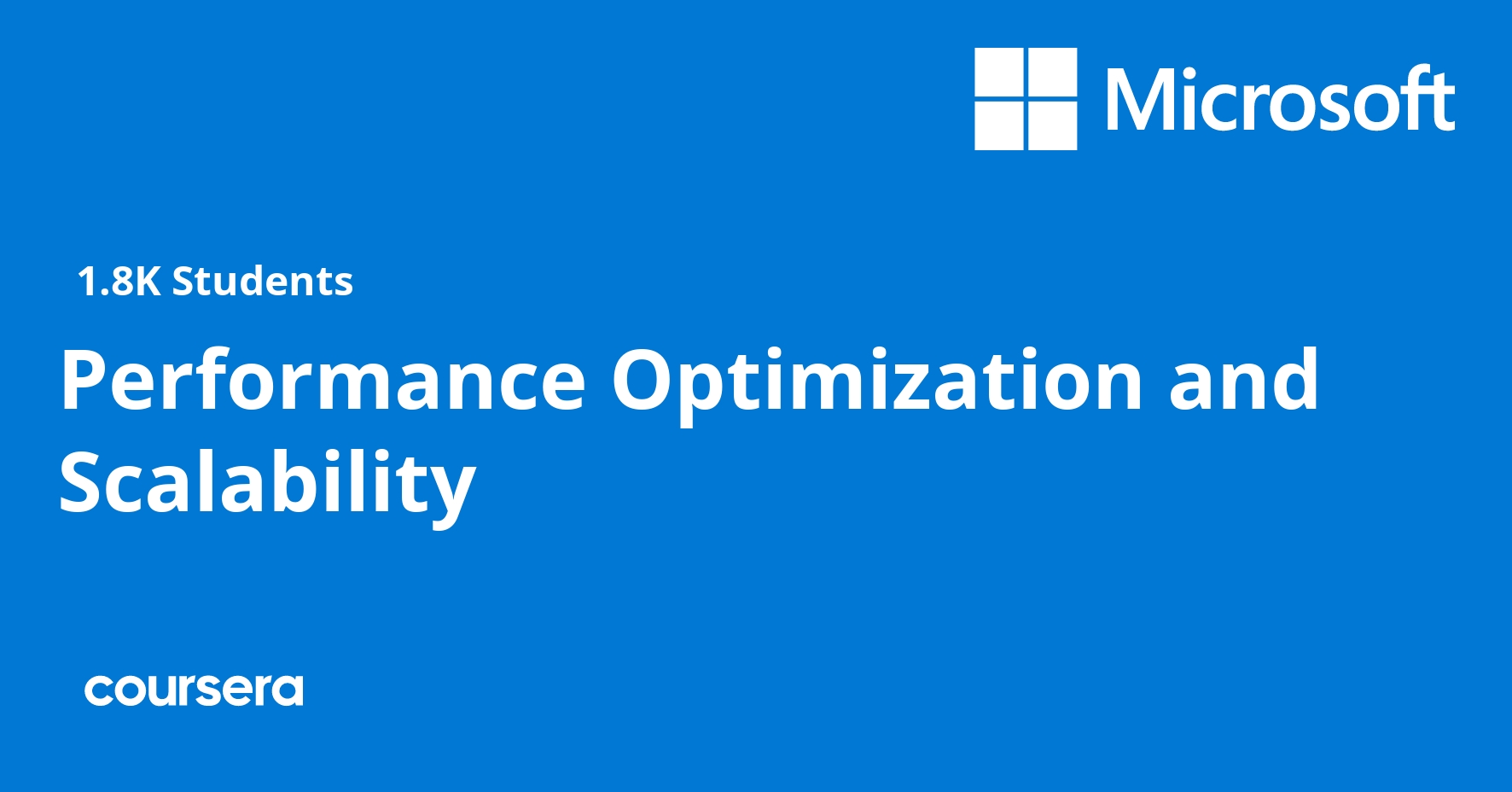 Performance Optimization and Scalability | Coursera