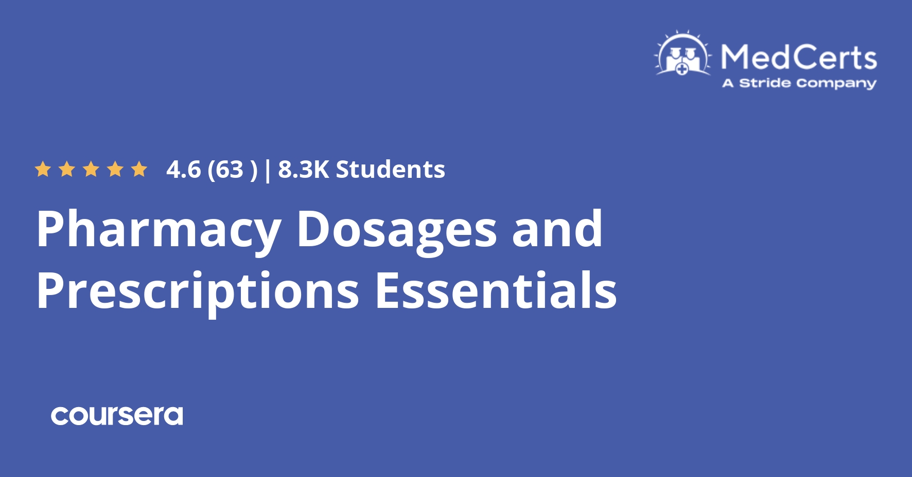 Pharmacy Dosages and Prescriptions Essentials | Coursera