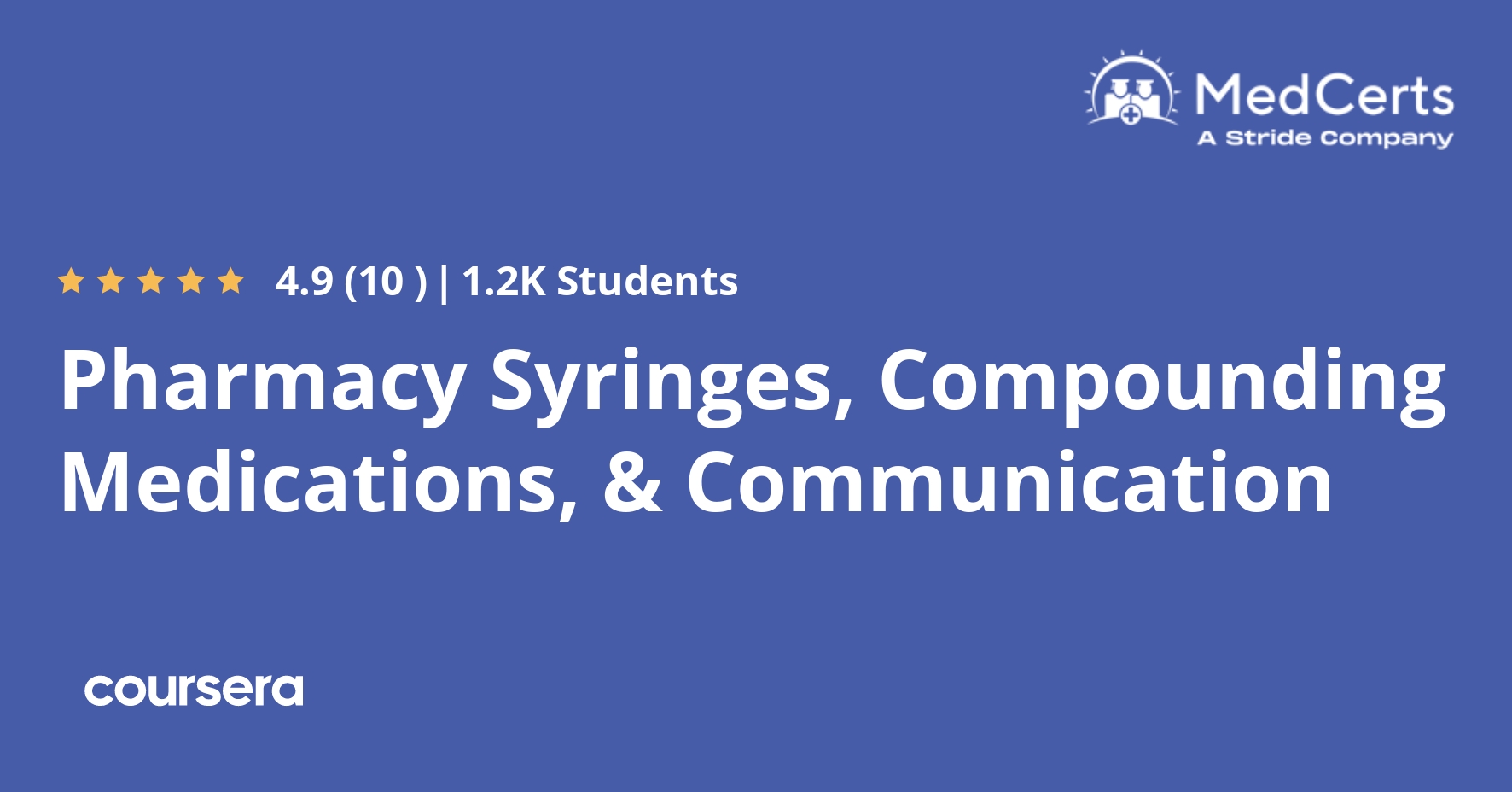 Pharmacy Syringes, Compounding Medications, & Communication | Coursera