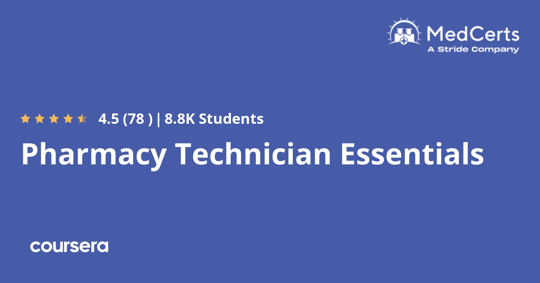 Pharmacy Technician Essentials | Coursera