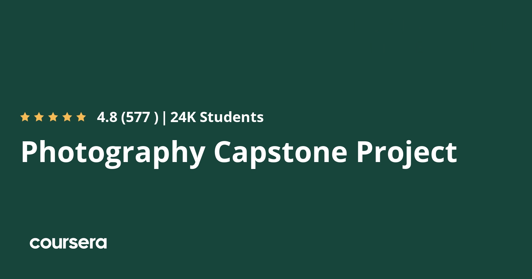 Photography Capstone Project | Coursera