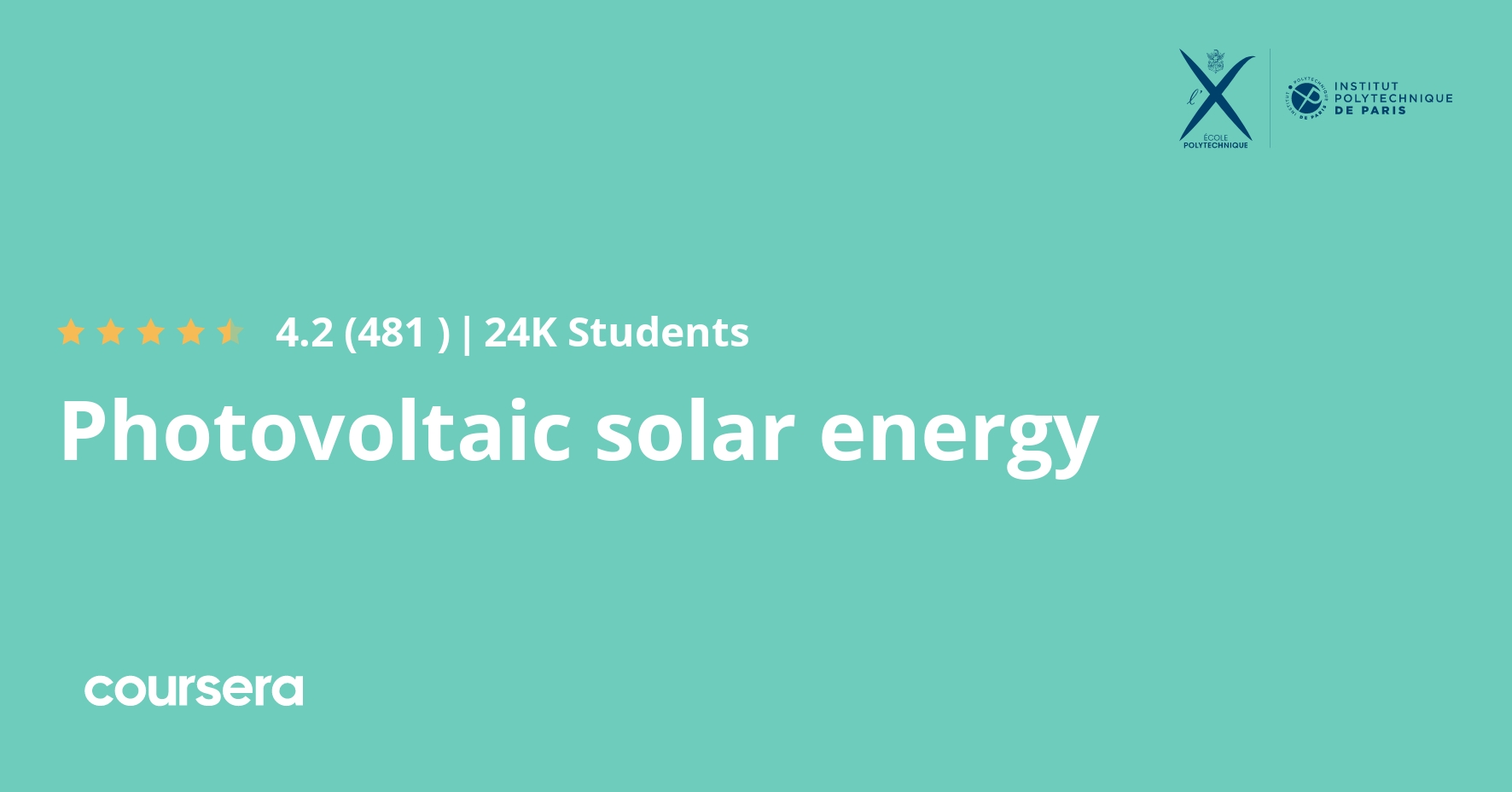 Photovoltaic solar energy | Coursera