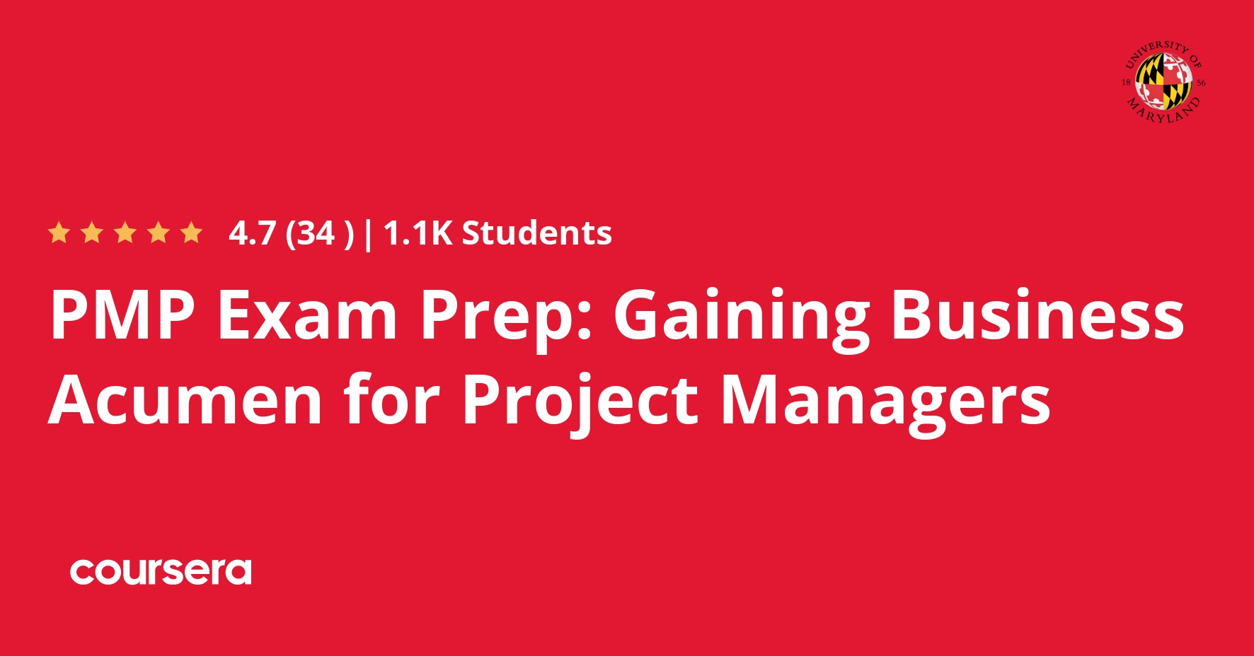 PMP Exam Prep: Gaining Business Acumen for Project Managers | Coursera