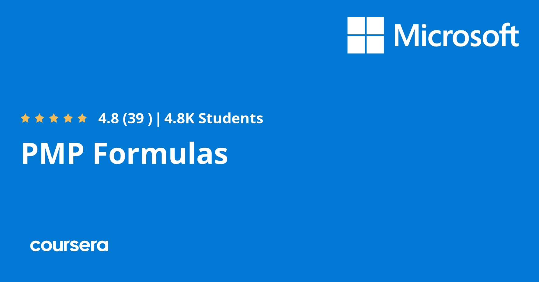PMP Formulas | Coursera