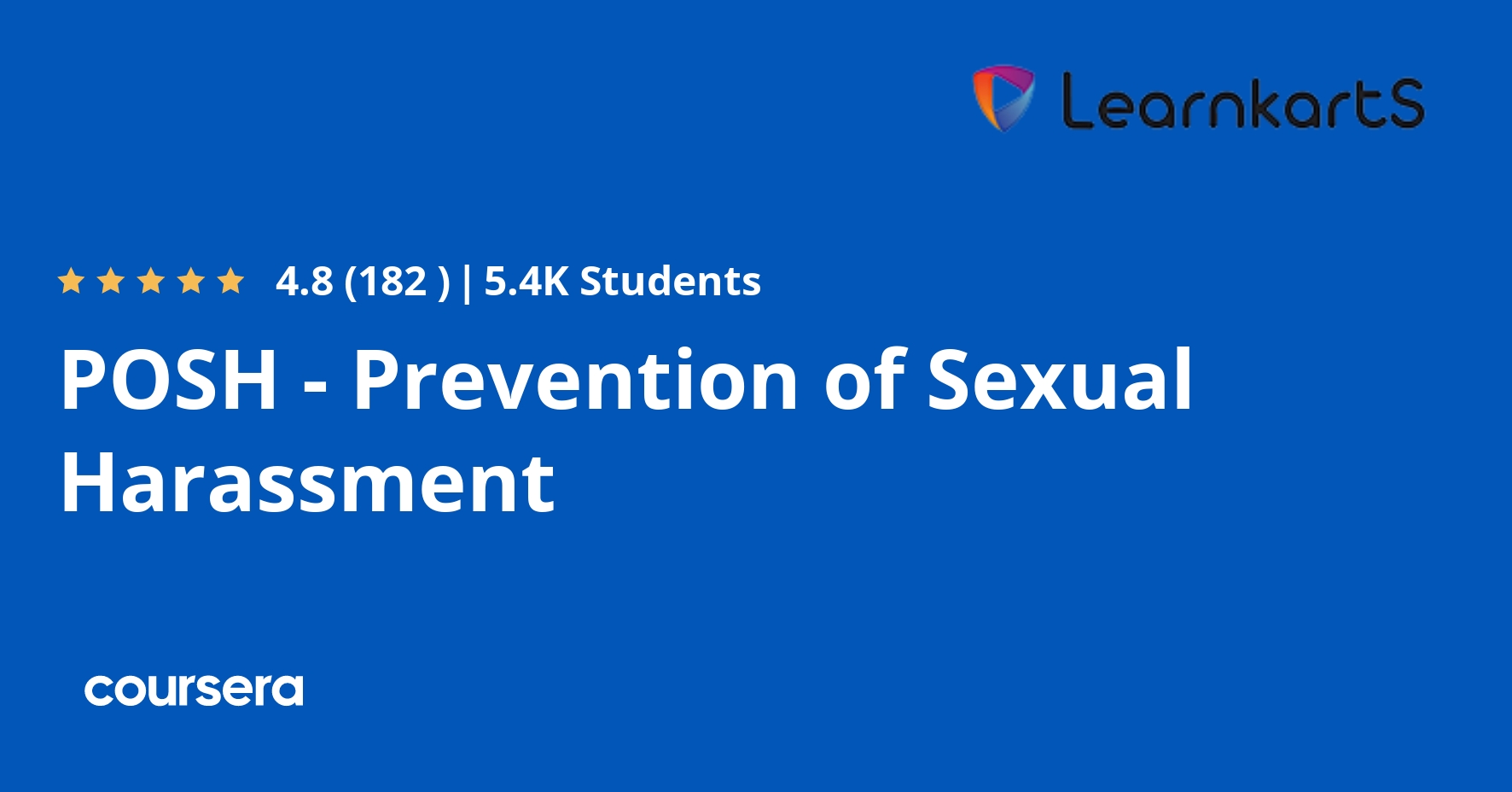 POSH - Prevention of Sexual Harassment | Coursera