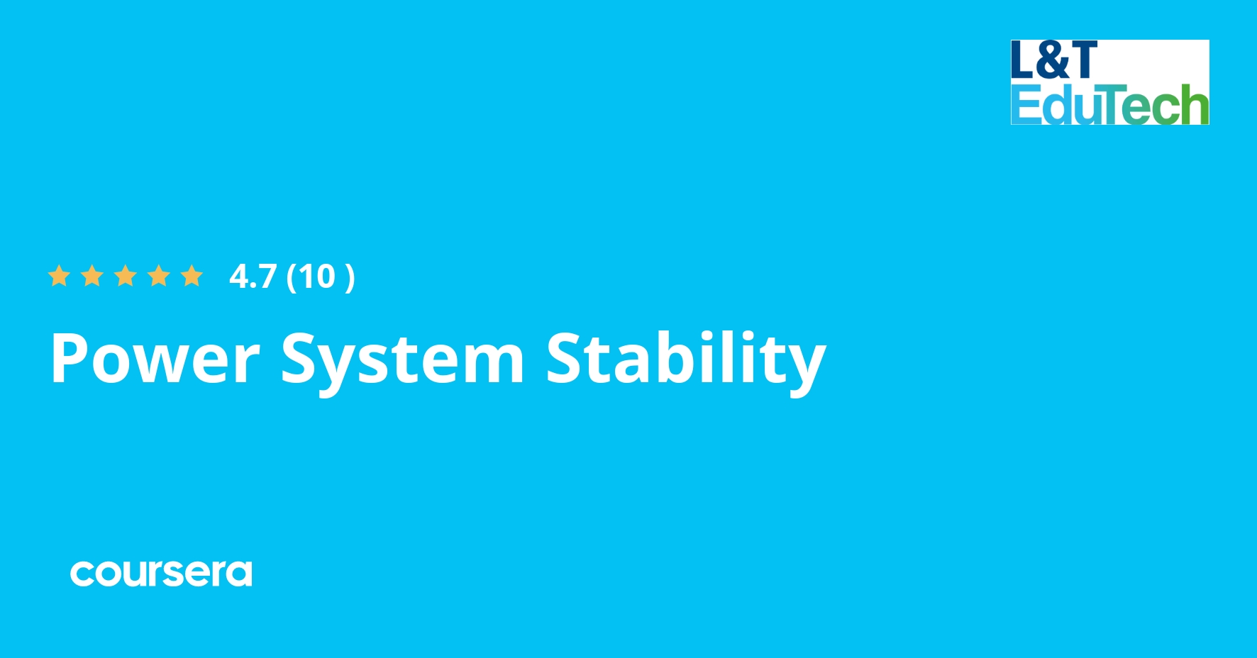 Power System Stability | Coursera