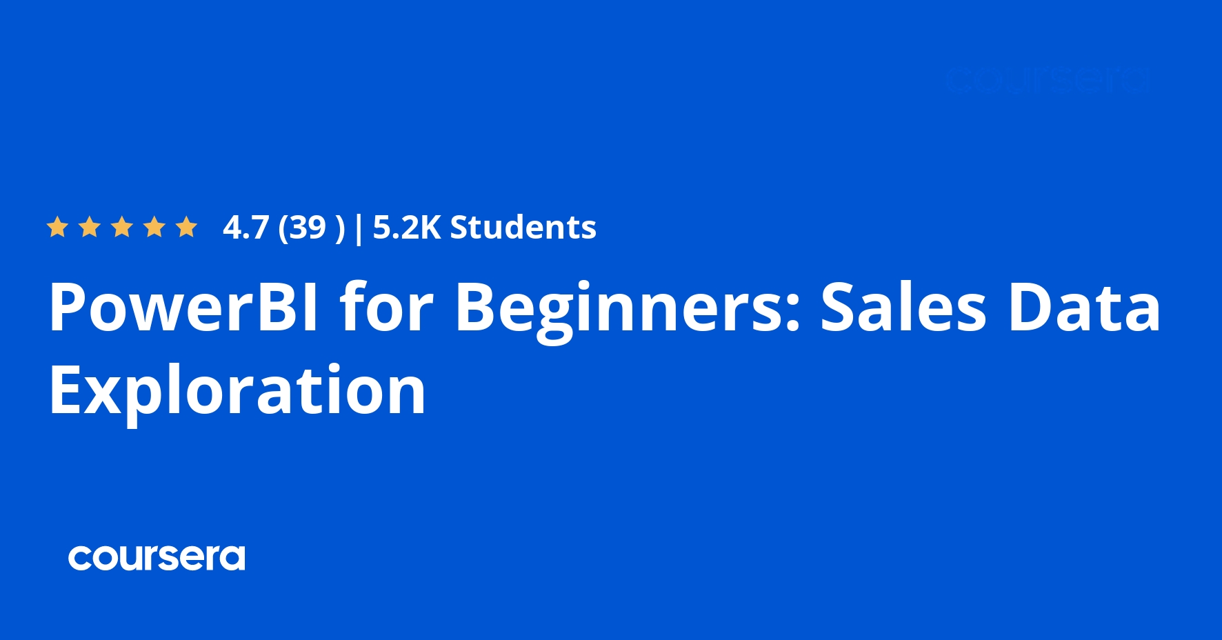 PowerBI for Beginners: Sales Data Exploration