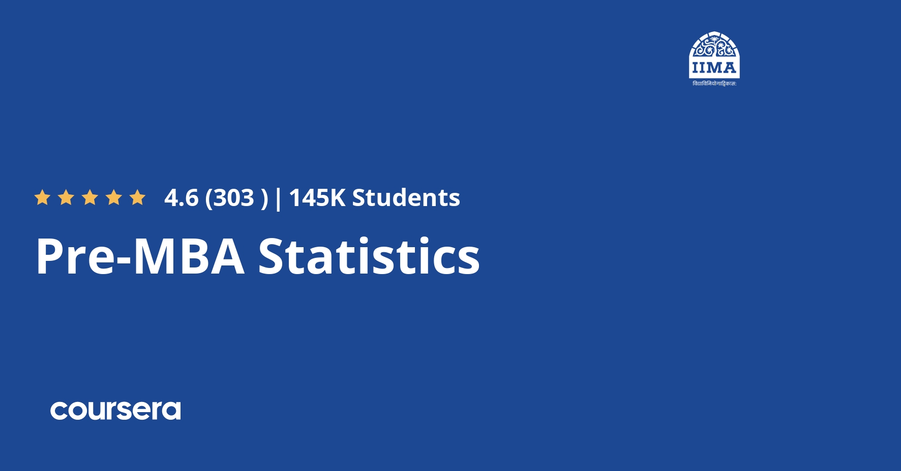 Pre MBA Statistics Coursera Pre MBA Statistics Coursera