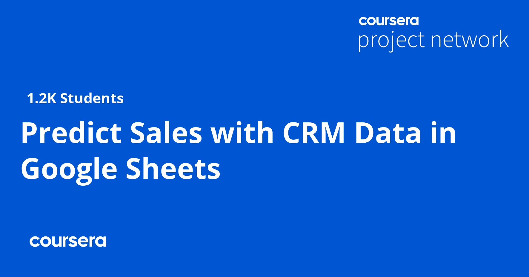 Predict Sales With CRM Data In Google Sheets