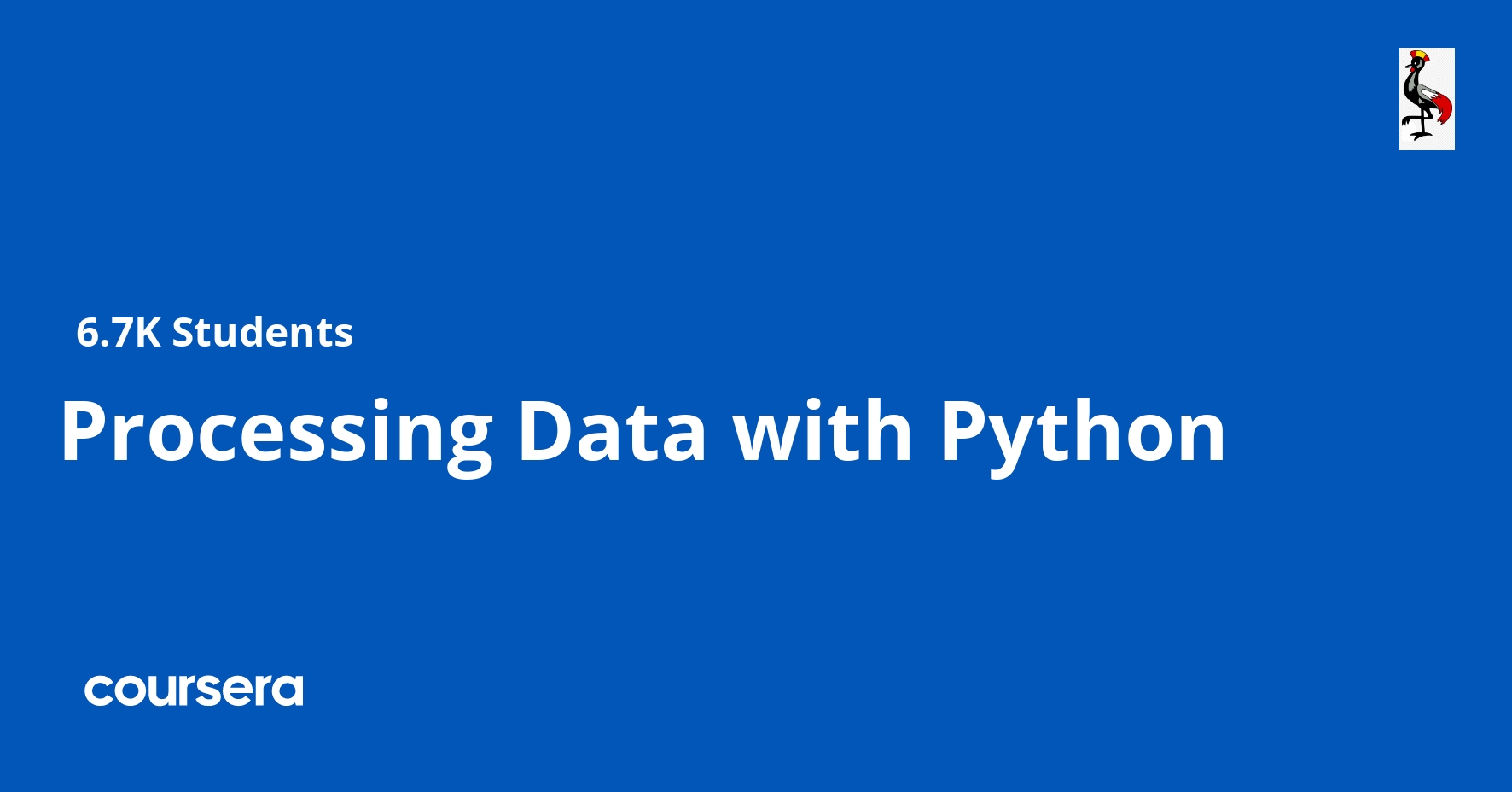 Processing Data with Python