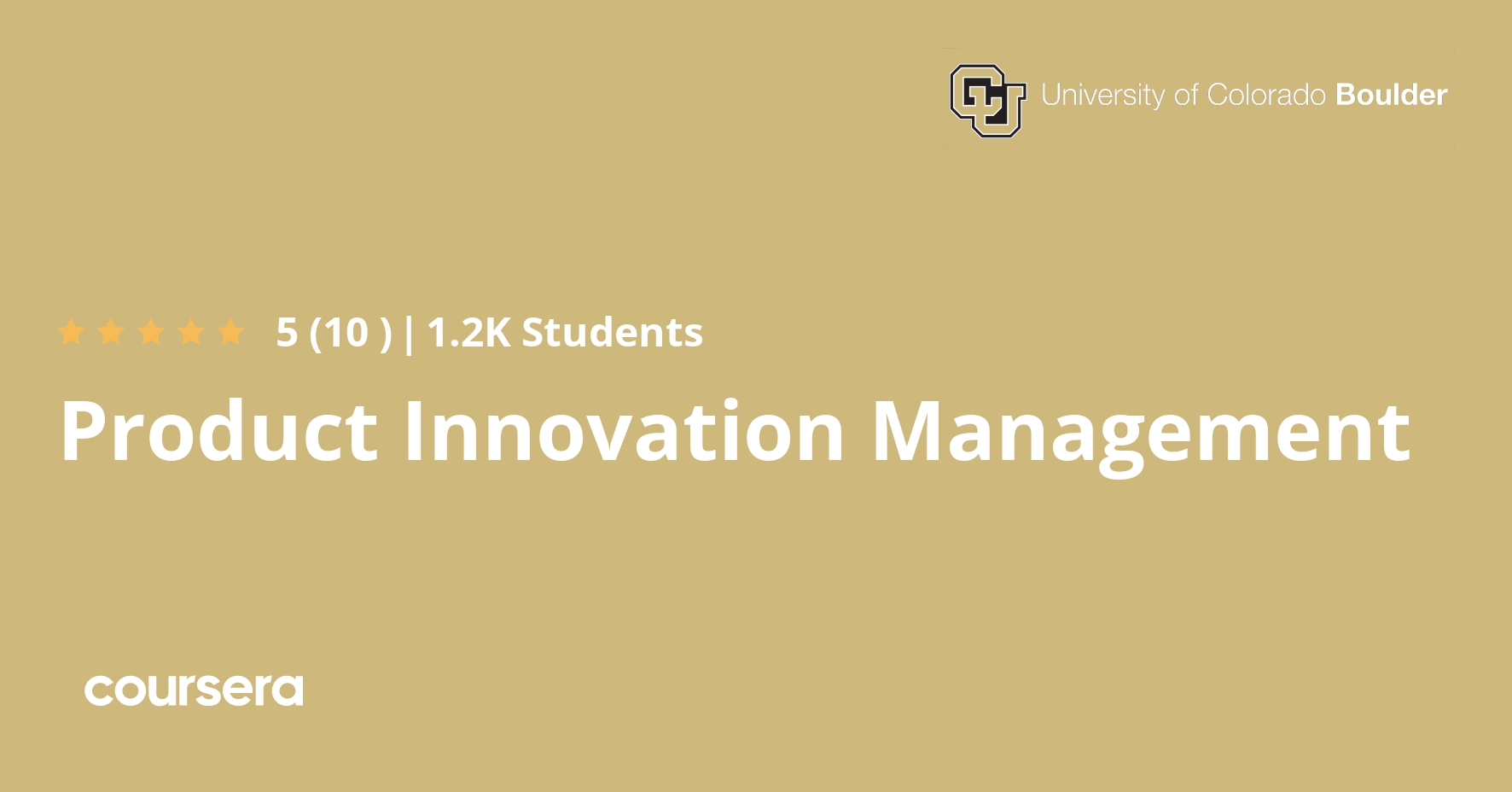 Product Innovation Management | Coursera