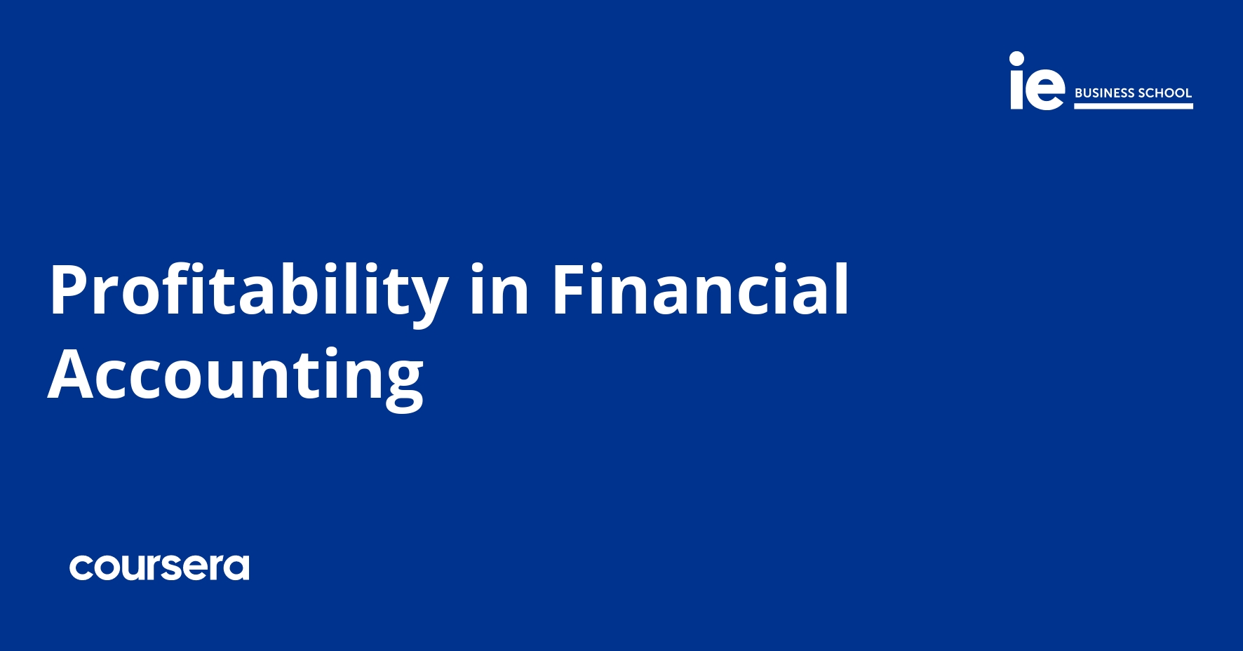 Profitability in Financial Accounting | Coursera