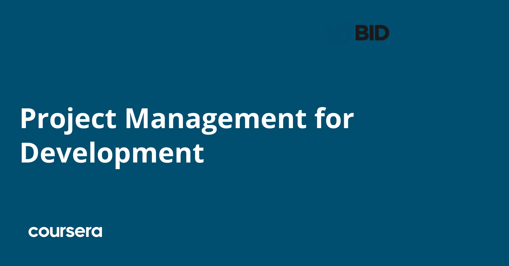 Project Management for Development | Coursera