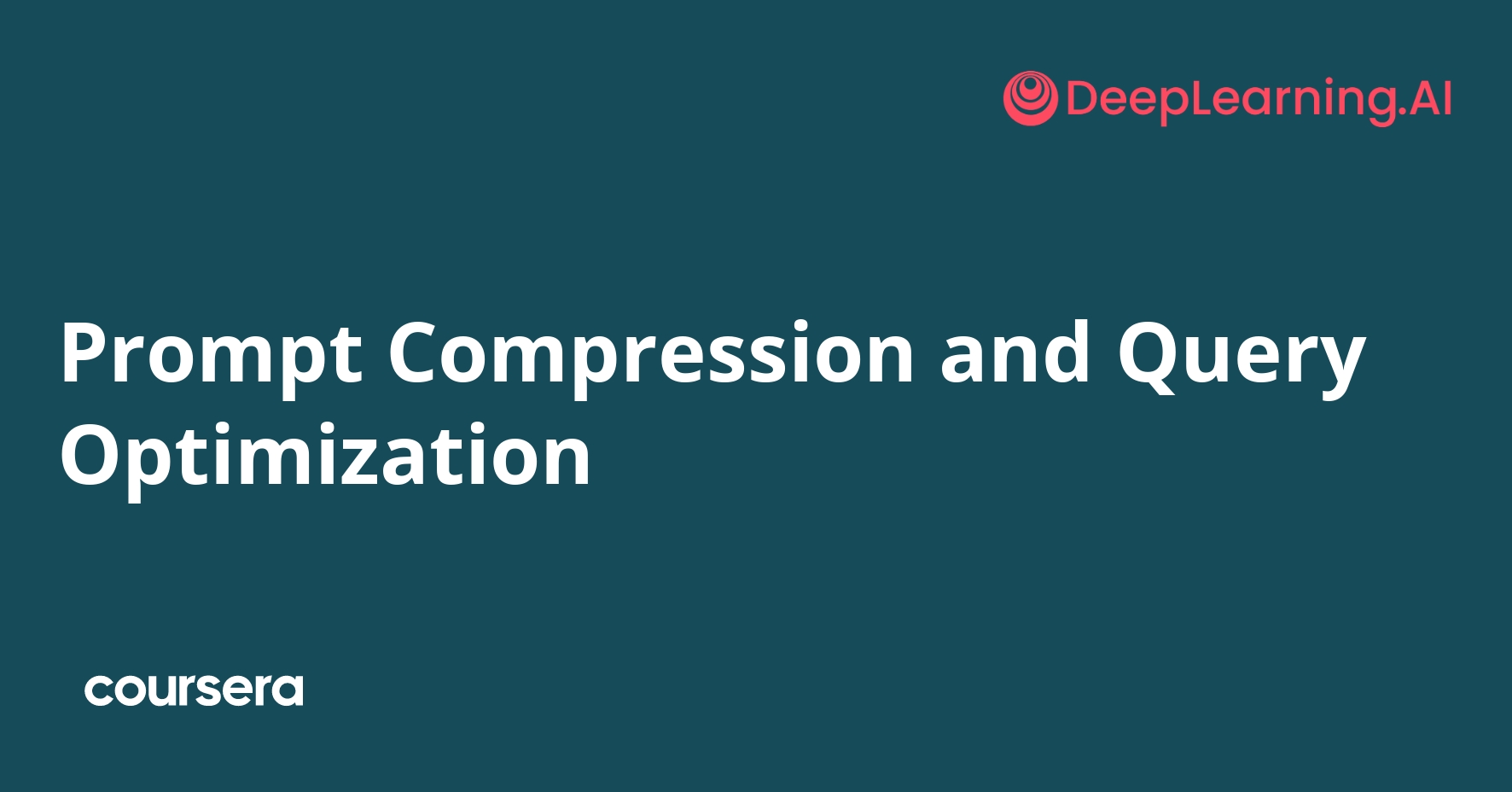 Prompt Compression and Query Optimization