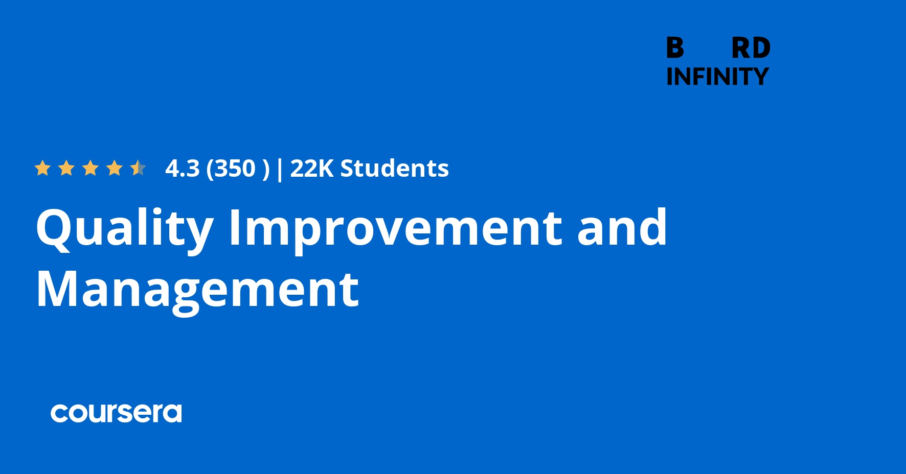 Quality Improvement and Management | Coursera