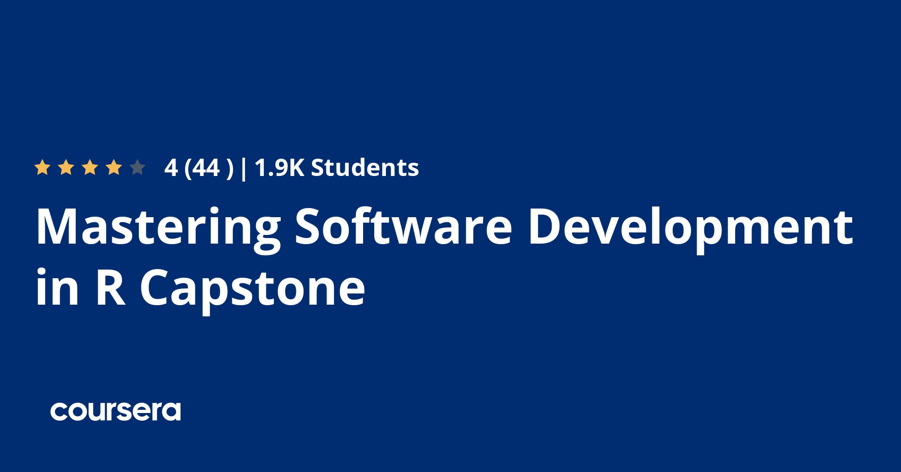 Mastering Software Development In R Capstone Coursera