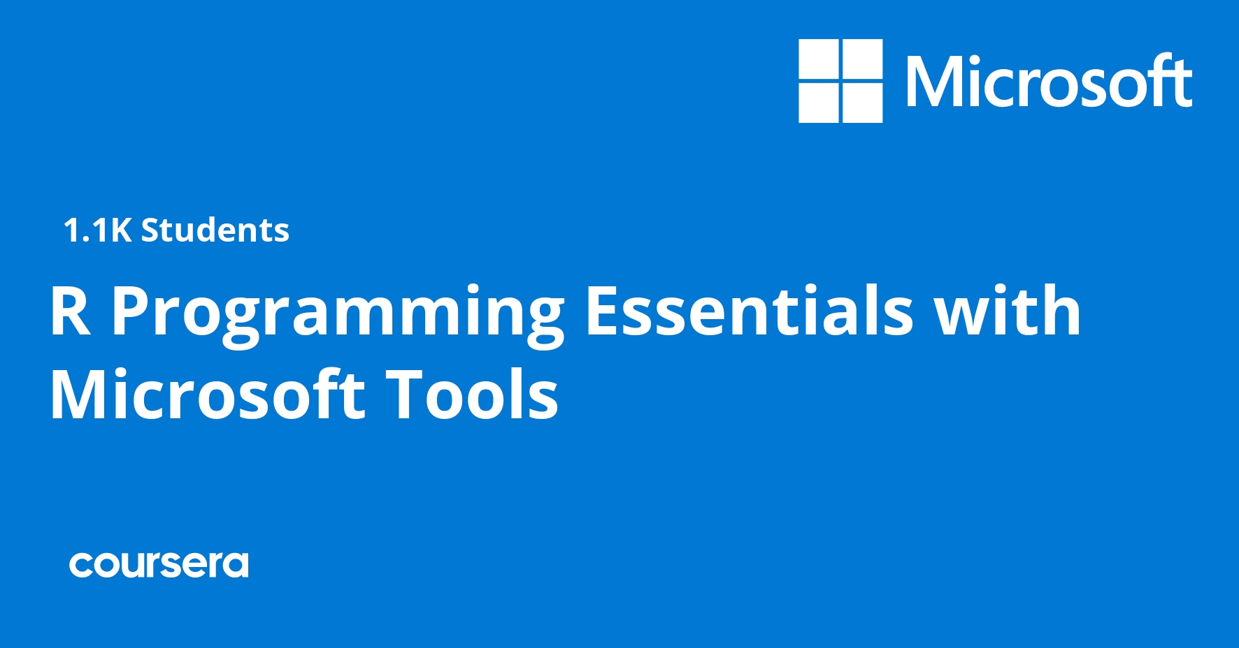 R Programming Essentials with Microsoft Tools | Coursera