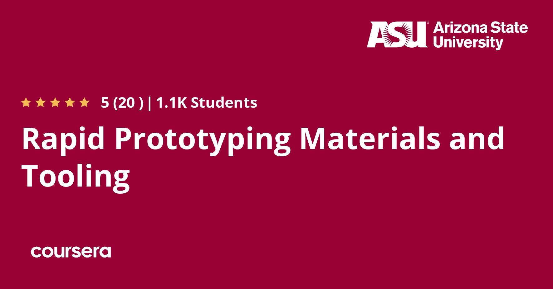 Rapid Prototyping Materials and Tooling | Coursera