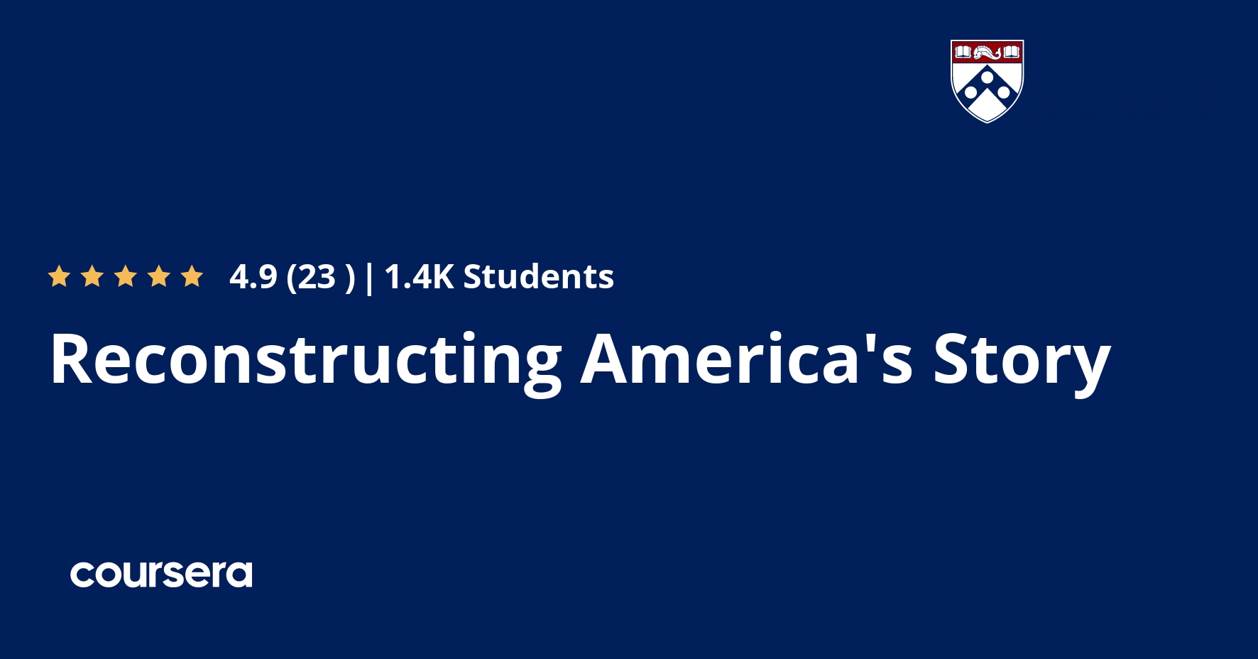 Reconstructing America's Story | Coursera
