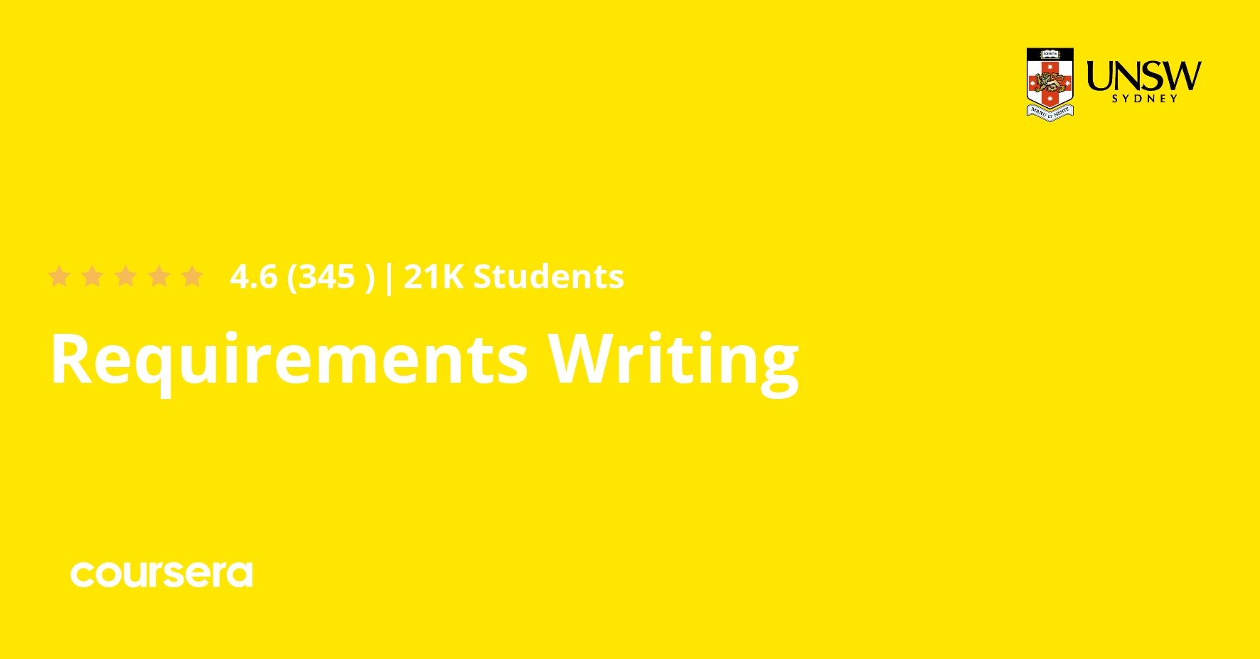 Requirements Writing Coursera