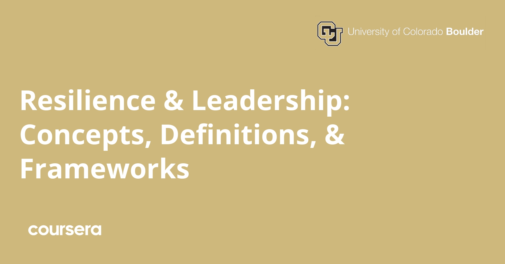 Resilience & Leadership: Concepts, Definitions, & Frameworks | Coursera