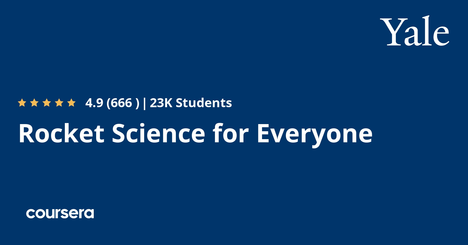 Rocket Science for Everyone | Coursera