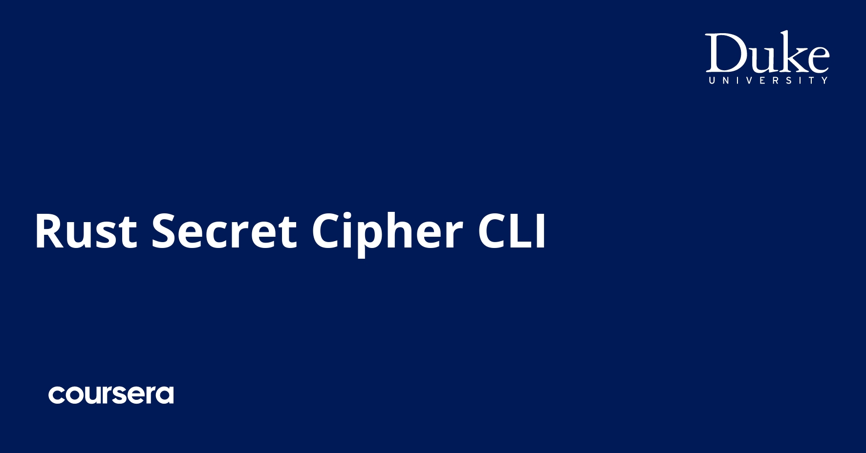 Rust Secret Cipher CLI
