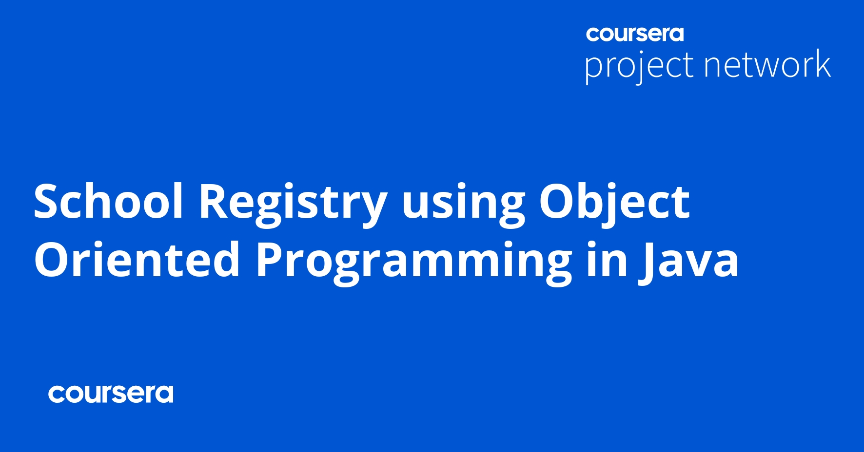 School Registry Using Object Oriented Programming In Java