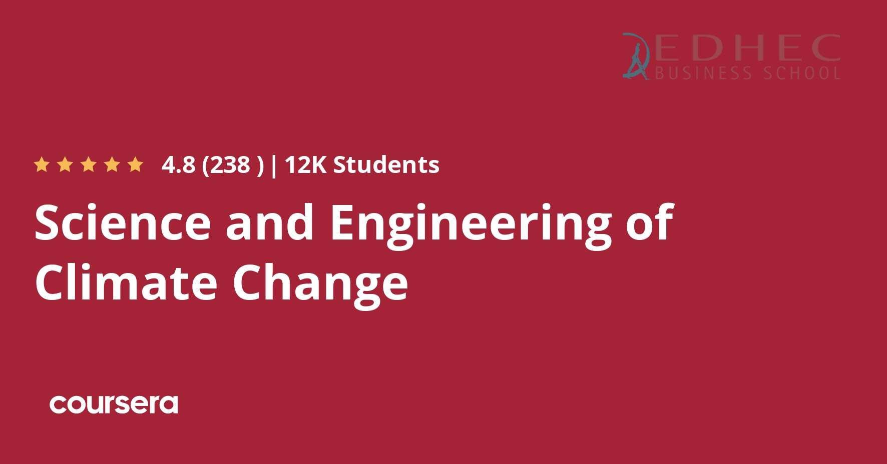 Science and Engineering of Climate Change | Coursera