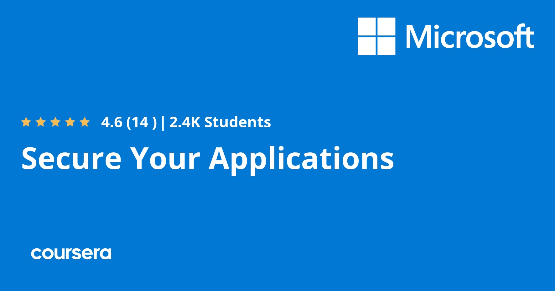 Secure Your Applications | Coursera