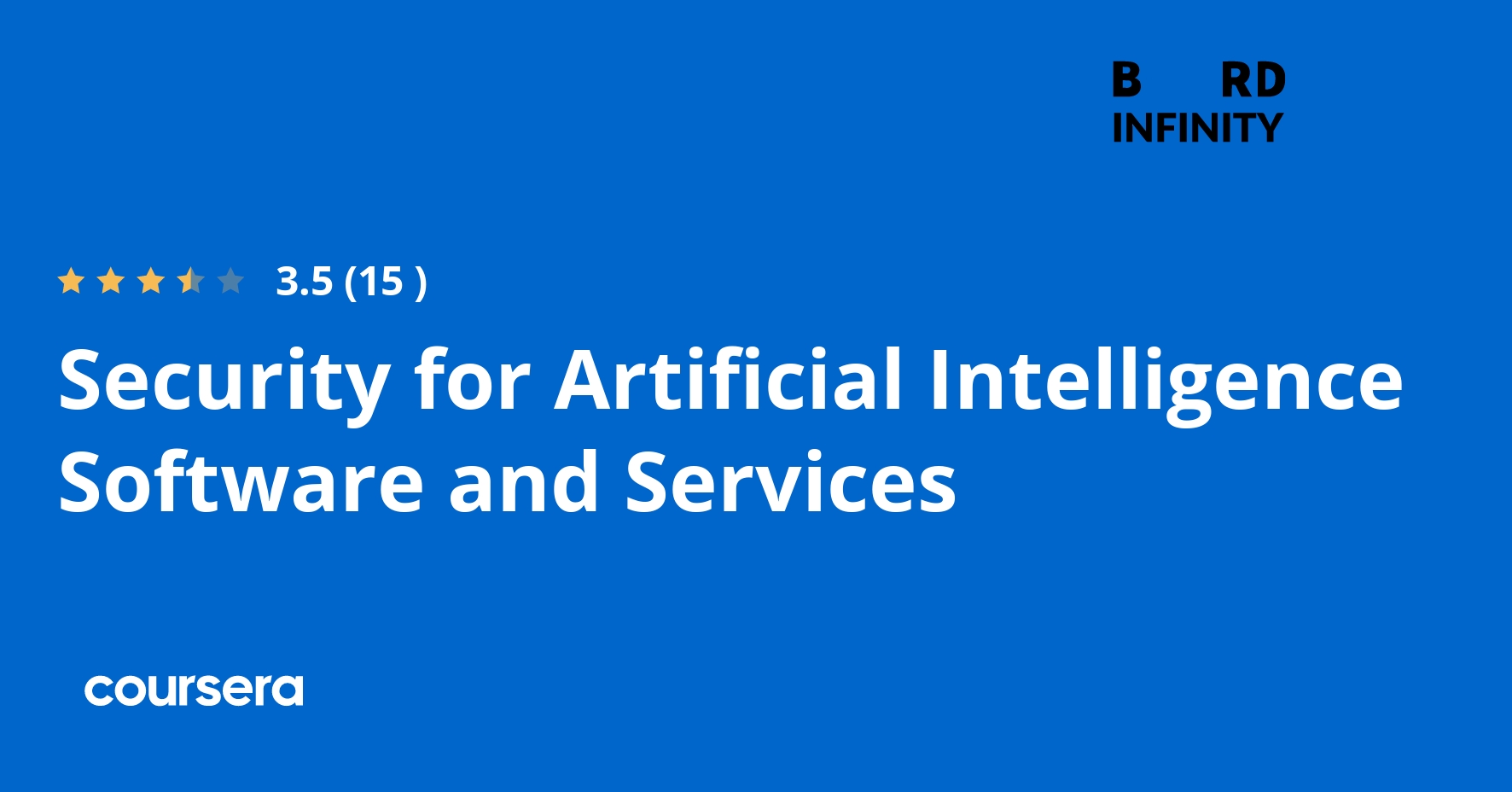 Security for Artificial Intelligence Software and Services | Coursera