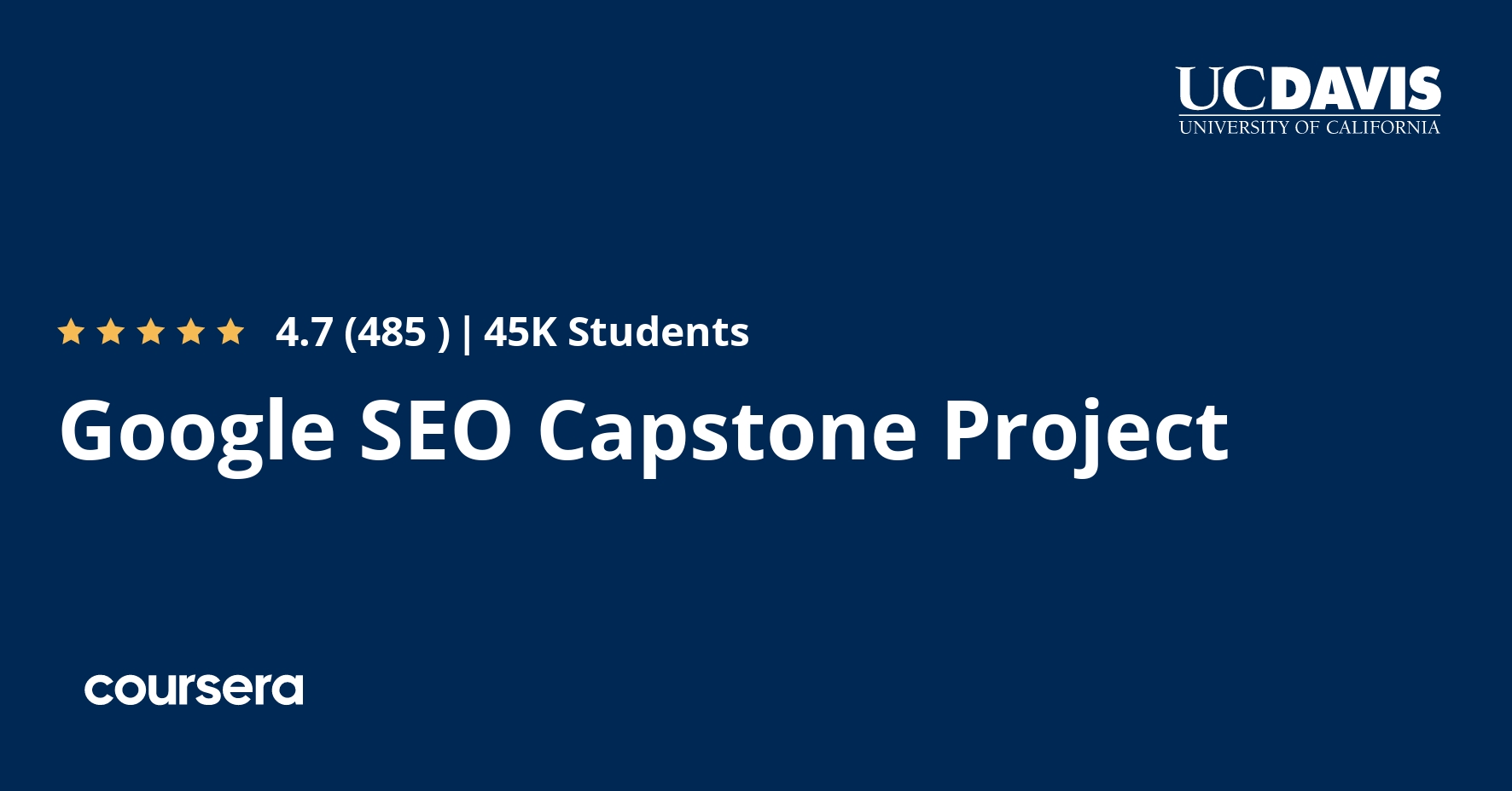 Google SEO Capstone Project | Coursera
