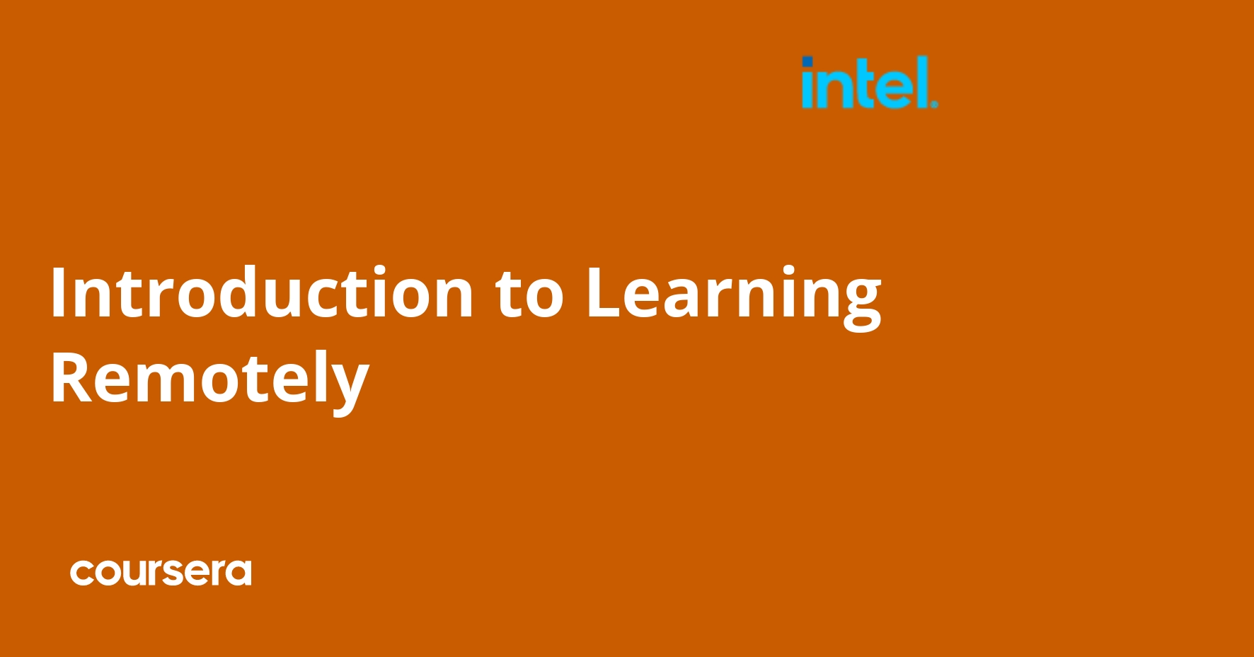 Introduction to Learning Remotely | Coursera
