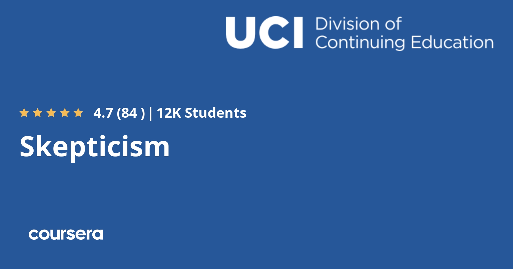 Skepticism | Coursera