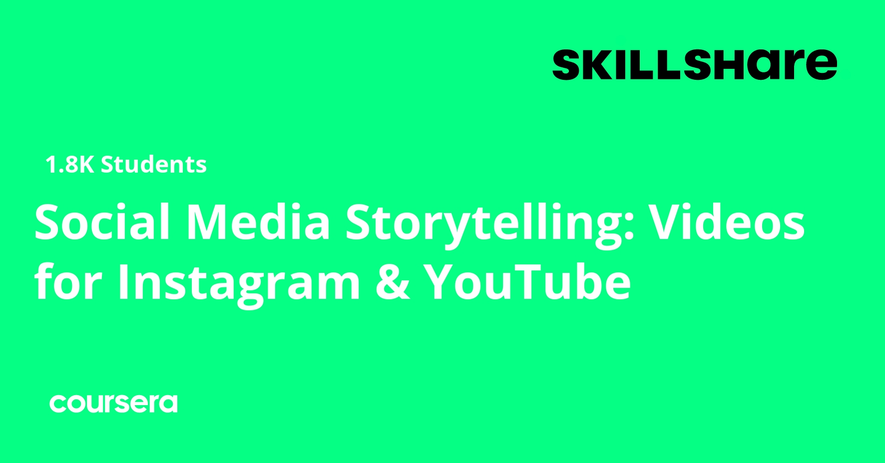 Social Media Storytelling: Videos for Instagram & YouTube | Coursera