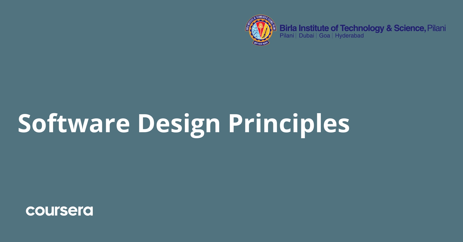 Software Design Principles | Coursera