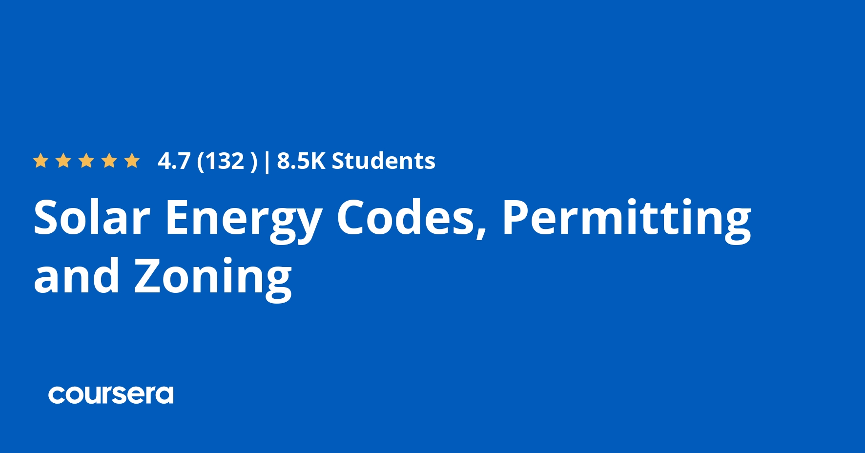 Solar Energy Codes, Permitting and Zoning | Coursera