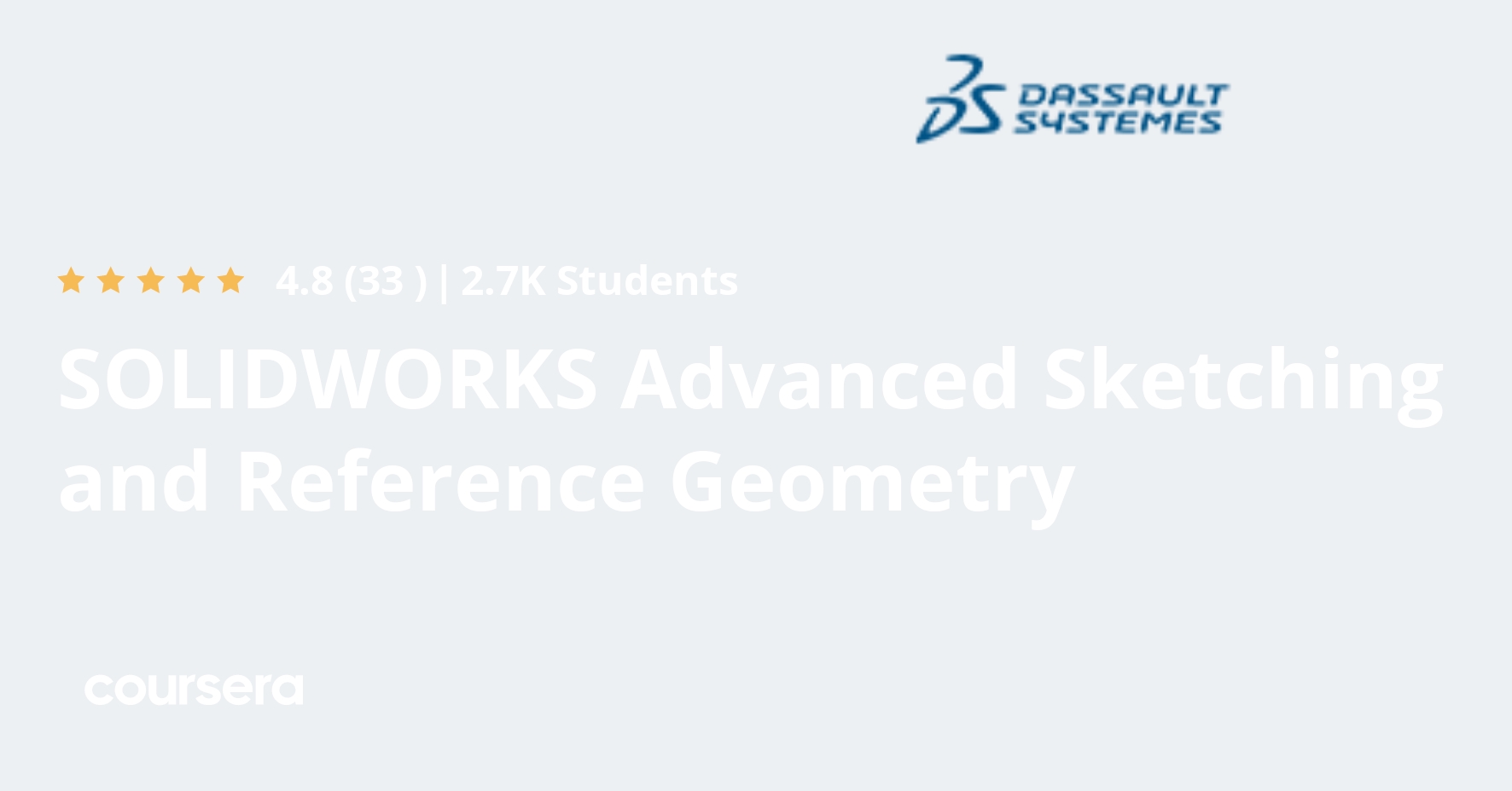 SOLIDWORKS Advanced Sketching and Reference Geometry | Coursera