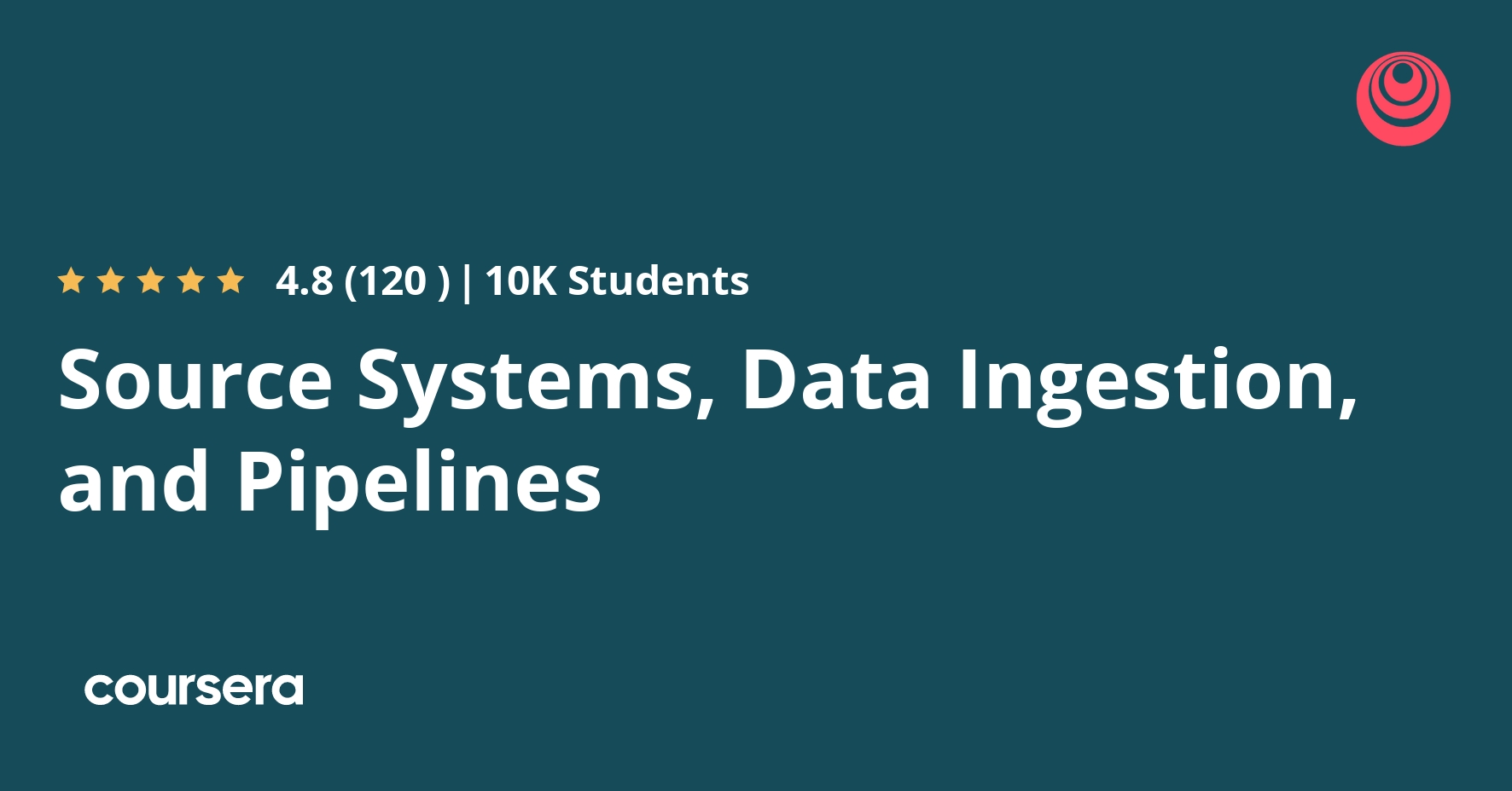 Source Systems, Data Ingestion, and Pipelines | Coursera